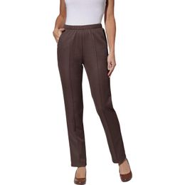CR&Eacute;ATION L Damen Jerseyhose in Ripp-Qualit&auml;t schoko Gr&ouml;&szlig;e 265