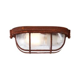 Brilliant Lampe Bobbi Wand- und Deckenleuchte 21cm rostfarbend 1x A60, E27, 40W, geeignet für Normallampen (nicht enthalten) Für LED-Leuchtmittel geeignet