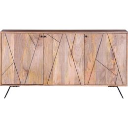 Sideboard GUTMANN FACTORY Sideboards Gr. B/H/T: 140 cm x 75 cm x 42 cm, beige (natur) Sideboards