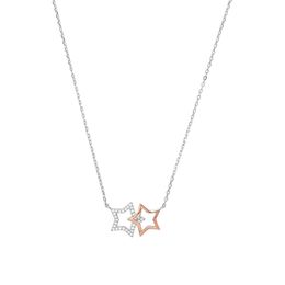 Amor Kette mit Anhänger für Damen, 925 Sterling Silber, Zirkonia synth., Stern (1-tlg., Kette mit Anhänger)