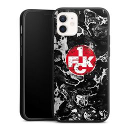 DeinDesign iPhone 12 mini Handy Premium Silikon H&uuml;lle Handyh&uuml;lle schwarz Case Coat Of Arms 1. Fc Kaiserslautern Muster Silikon Premium Case