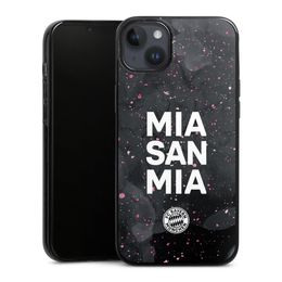 DeinDesign iPhone 14 Plus Handy Silikon H&uuml;lle Case schwarz Handyh&uuml;lle Mia San Mia Girl Style Fc Bayern M&uuml;nchen