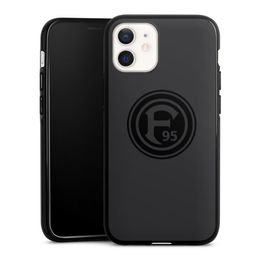DeinDesign iPhone 12 mini Handy Silikon H&uuml;lle Case schwarz Handyh&uuml;lle F95 Fortuna D&uuml;sseldorf Logo