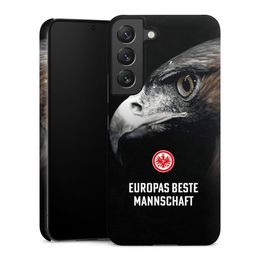 DeinDesign Galaxy S22 Handy Premium Case Smartphone Handyh&uuml;lle Schutzh&uuml;lle matt European Cup Official Licensed Product Eintracht Frankfurt Premium Case