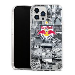DeinDesign iPhone 13 Pro Max Handy Silikon H&uuml;lle Case transparent Handyh&uuml;lle Salzburg Red Bull Fc Red Bull Salzburg Silikon Case