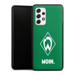 DeinDesign Galaxy A53 5G Handy Silikon H&uuml;lle Case schwarz Handyh&uuml;lle Moin Official Licensed Product Sv Werder Bremen