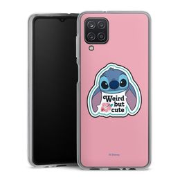 DeinDesign Galaxy A12 Handy Silikon H&uuml;lle Case transparent Handyh&uuml;lle Disney Sayings Lilo & Stitch Silikon Case