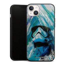 DeinDesign iPhone 14 Handy Premium Silikon H&uuml;lle Handyh&uuml;lle schwarz Case Colourful Stormtrooper Star Wars Silikon Premium Case