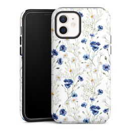 DeinDesign iPhone 12 mini Handy Panzer Handyh&uuml;lle robuste Outdoor H&uuml;lle Schutzh&uuml;lle gl&auml;nzend Flowers Muster Flower Tough Case