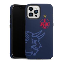 DeinDesign iPhone 13 Pro Max Handy Panzer Handyh&uuml;lle robuste Outdoor H&uuml;lle Schutzh&uuml;lle matt Logo 1. Fc Kaiserslautern 1. Fck Tough Case