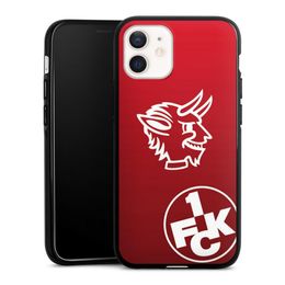 DeinDesign iPhone 12 mini Handy Silikon H&uuml;lle Case schwarz Handyh&uuml;lle 1. Fc Kaiserslautern Official Licensed Product Devil