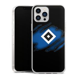 DeinDesign iPhone 13 Pro Max Handy Silikon H&uuml;lle Case transparent Handyh&uuml;lle Official Licensed Product Hsv Hamburger Sv Silikon Case