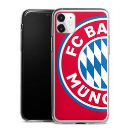 DeinDesign iPhone 11 Handy Slim Case Silikon Handyh&uuml;lle transparent H&uuml;lle extra d&uuml;nn Fcb Official Licensed Product Fc Bayern M&uuml;nchen Silikon Slim Case