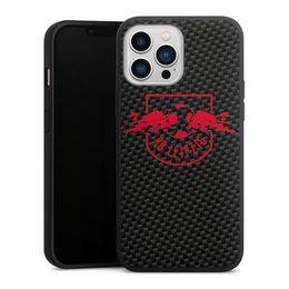 DeinDesign iPhone 13 Pro Max Handy Premium Silikon H&uuml;lle Handyh&uuml;lle schwarz Case Rb Leipzig Official Licensed Product Carbon Silikon Premium Case