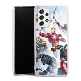 DeinDesign Galaxy A53 5G Handy Silikon H&uuml;lle Case transparent Handyh&uuml;lle Marvel Avengers Official Licensed Product Silikon Case