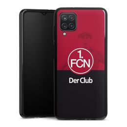 DeinDesign Galaxy A12 Handy Silikon H&uuml;lle Case schwarz Handyh&uuml;lle Official Licensed Product Der Club 1. Fc N&uuml;rnberg