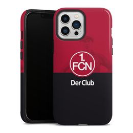 DeinDesign iPhone 13 Pro Max Handy Panzer Handyh&uuml;lle robuste Outdoor H&uuml;lle Schutzh&uuml;lle gl&auml;nzend Official Licensed Product Der Club 1. Fc N&uuml;rnberg Tough Case
