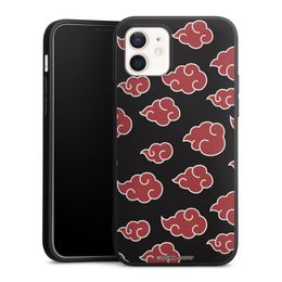 DeinDesign iPhone 12 Handy Premium Silikon H&uuml;lle Handyh&uuml;lle schwarz Case Akatsuki Official Licensed Product Naruto Shippuden Silikon Premium Case