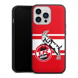 DeinDesign iPhone 13 Pro Handy Premium Silikon H&uuml;lle Handyh&uuml;lle schwarz Case Official Licensed Product Coat Of Arms 1. Fc K&ouml;ln Silikon Premium Case