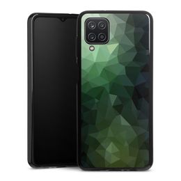 DeinDesign Galaxy A12 Handy Silikon H&uuml;lle Case schwarz Handyh&uuml;lle Mosaic Geometric Tarnmuster
