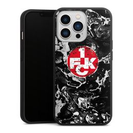 DeinDesign iPhone 13 Pro Handy Premium Silikon H&uuml;lle Handyh&uuml;lle schwarz Case Coat Of Arms 1. Fc Kaiserslautern Muster Silikon Premium Case
