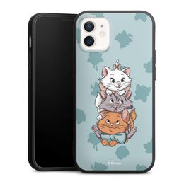 DeinDesign iPhone 12 mini Handy Premium Silikon H&uuml;lle Handyh&uuml;lle schwarz Case Disney Aristocats Cat Silikon Premium Case
