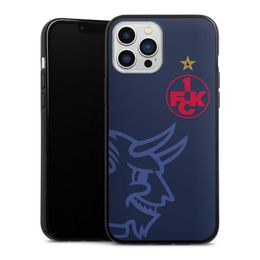 DeinDesign iPhone 13 Pro Max Handy Silikon H&uuml;lle Case schwarz Handyh&uuml;lle Logo 1. Fc Kaiserslautern 1. Fck