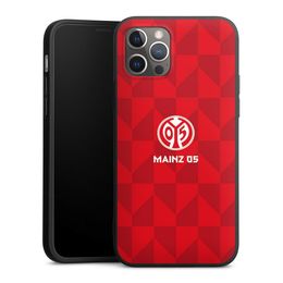DeinDesign iPhone 12 Pro Handy Premium Silikon H&uuml;lle Handyh&uuml;lle schwarz Case Official Licensed Product Merchandise Mainz 05 Silikon Premium Case