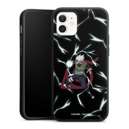 DeinDesign iPhone 12 mini Handy Premium Silikon H&uuml;lle Handyh&uuml;lle schwarz Case Naruto Shippuden Official Licensed Product Kakashi Silikon Premium Case