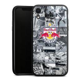 DeinDesign iPhone Xr Handy Premium Silikon H&uuml;lle Handyh&uuml;lle schwarz Case Salzburg Red Bull Fc Red Bull Salzburg Silikon Premium Case