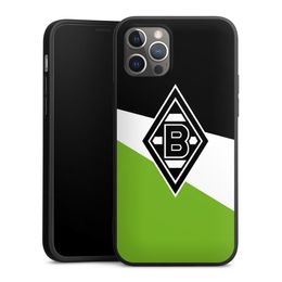 DeinDesign iPhone 12 Pro Handy Premium Silikon H&uuml;lle Handyh&uuml;lle schwarz Case Gladbach Official Licensed Product Borussia M&ouml;nchengladbach Silikon Premium Case