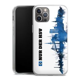 DeinDesign iPhone 12 Pro Max Handy Silikon H&uuml;lle Case transparent Handyh&uuml;lle Hsv Official Licensed Product Bundesliga Silikon Case