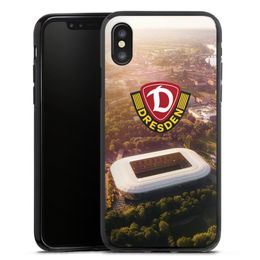 DeinDesign iPhone X Handy Silikon H&uuml;lle Case schwarz Handyh&uuml;lle Sgd Sg Dynamo Dresden Stadium