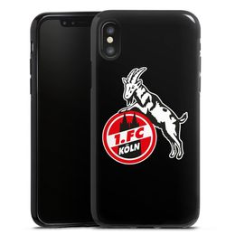 DeinDesign iPhone X Handy Silikon H&uuml;lle Case schwarz Handyh&uuml;lle Transparent Logo 1. Fc K&ouml;ln