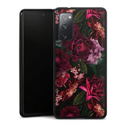 DeinDesign Galaxy S20 FE 5G Handy Silikon H&uuml;lle Case schwarz Handyh&uuml;lle Flowers Blossom Rose