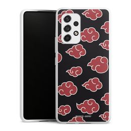 DeinDesign Galaxy A53 5G Handy Silikon H&uuml;lle Case wei&szlig; Handyh&uuml;lle Naruto Shippuden Akatsuki Official Licensed Product Silikon Case
