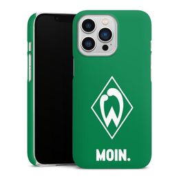 DeinDesign iPhone 13 Pro Handy Premium Case Smartphone Handyh&uuml;lle Schutzh&uuml;lle matt Moin Official Licensed Product Sv Werder Bremen Premium Case