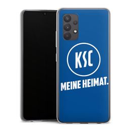 DeinDesign Galaxy A32 4G Handy Silikon H&uuml;lle Case transparent Handyh&uuml;lle Karlsruher Sc Statement Ksc Silikon Case