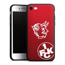 DeinDesign iPhone SE (2022) Handy Premium Silikon H&uuml;lle Handyh&uuml;lle schwarz Case Devil Official Licensed Product 1. Fc Kaiserslautern Silikon Premium Case