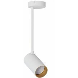 Licht-Erlebnisse - Deckenstrahler Weiß Gold schwenkbar GU10 Deckenlampe Deckenleuchte - Weiß, Gold