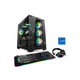 CSL Aqueon C77113 Advanced Edition Gaming-PC (Intel® Core i7 13700F, GeForce RTX 4070, 16 GB RAM, 1000 GB SSD, Wasserkühlung), schwarz