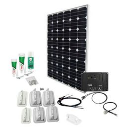 Phaesun Solaranlage SPR Caravan Kit, Solar Peak SOL101 170 W, 170 W, Monokristallin, (Komplett-Set), silberfarben|weiß