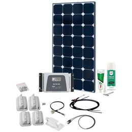 Phaesun Solaranlage SPR Caravan Kit, Solar Peak MPPT 3020 120 W, 120 W, Monokristallin, (Komplett-Set), schwarz|weiß