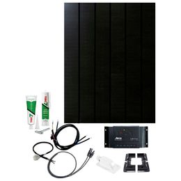 Phaesun Solaranlage Caravan Kit Sun Pearl 150 W, 150 W, Monokristallin, (Komplett-Set), schwarz