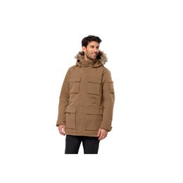 Jack Wolfskin Parka GLACIER CANYON PARKA mit Kunstfaserfüllung, braun