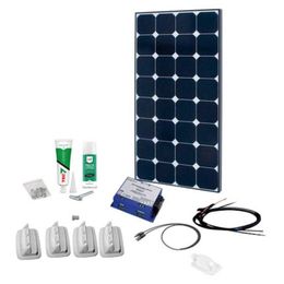 Phaesun Solaranlage SPR Caravan Kit, Solar Peak MPPT LRM1218 120 W, 120 W, Monokristallin, (Komplett-Set), schwarz|weiß