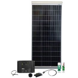 Phaesun Solaranlage Caravan Kit, Base Camp SOL10 120W, 12V, 120 W, Monokristallin, (Komplett-Set), silberfarben