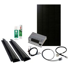 Phaesun Solaranlage Caravan Kit, Sun Pearl 100 W Duo MPPT, 100 W, Monokristallin, (Komplett-Set), schwarz