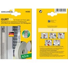Schellenberg Reparatur-Set GURTFIX Mini, 1-St., für alte oder verschlissene Gurtbänder, 14 mm, grau, grau