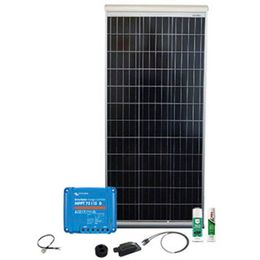 Phaesun Solaranlage Caravan Kit, Base Camp Aero MPPT SMS15 120 W, 120 W, Monokristallin, (Komplett-Set), silberfarben